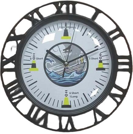 Roman Numeral Wall Clock 12-inch - Buoys On The Water